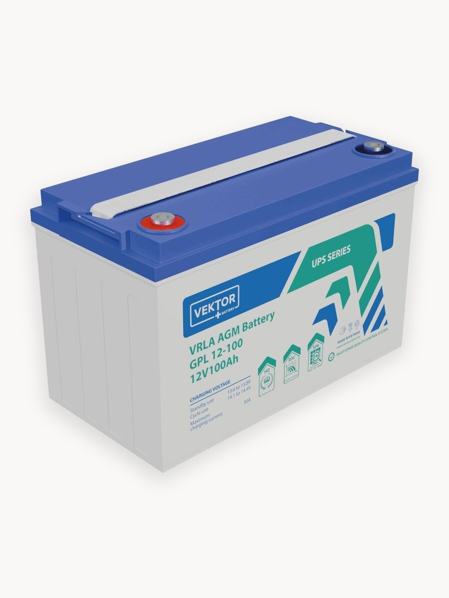 Аккумуляторная батарея Vektor Energy GPL 12-100 New 12в 100А*ч