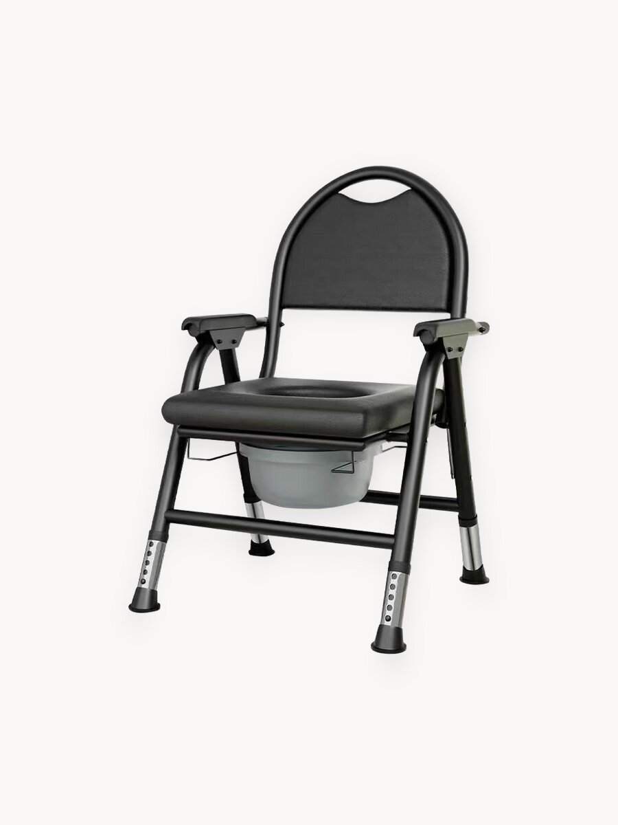 Биотуалет WAICAI, для пожилых людей, нержавеющая сталь, черный