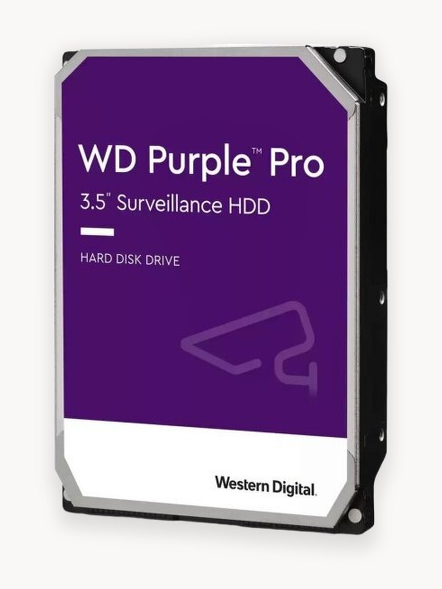 Жесткий диск WD 3.5" Western Digital SATA-III 8TB WD8002PURP Surveillance Purple Pro (7200rpm) 256Mb