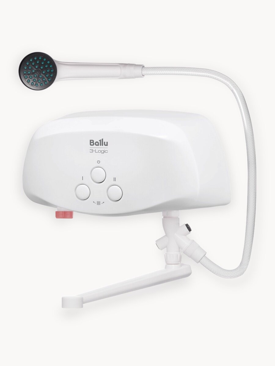 Водонагреватель проточный Ballu 3-Logic TS (6,5 kW) - кран+душ