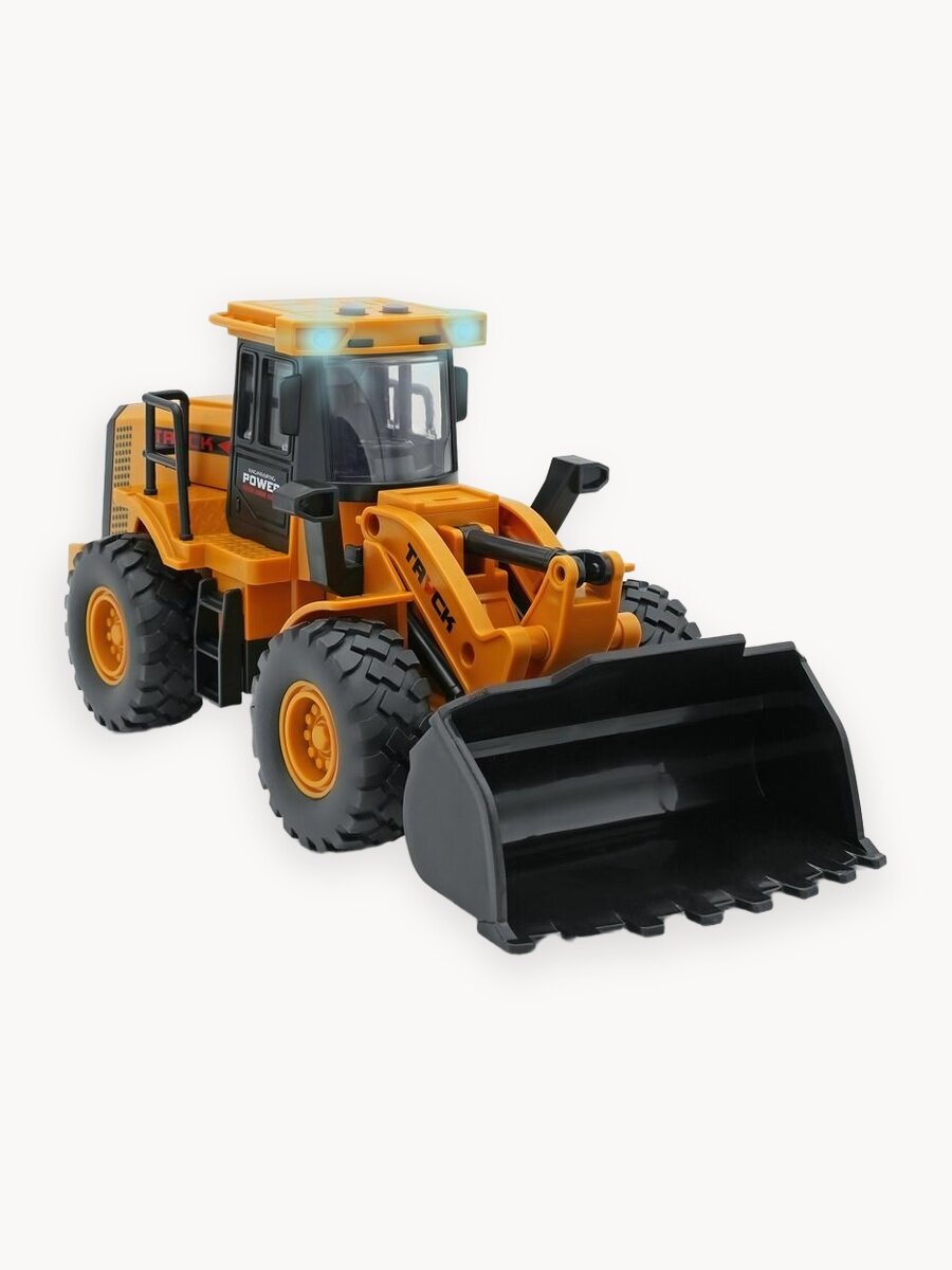 Игрушка Трактор автопогрузчик с ковшом большой световые и звуковые эффекты