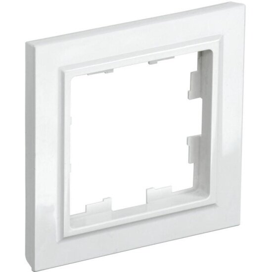 Рамка Iek 1-м BRITE РУ-1-БрБ белый, BR-M12-K01