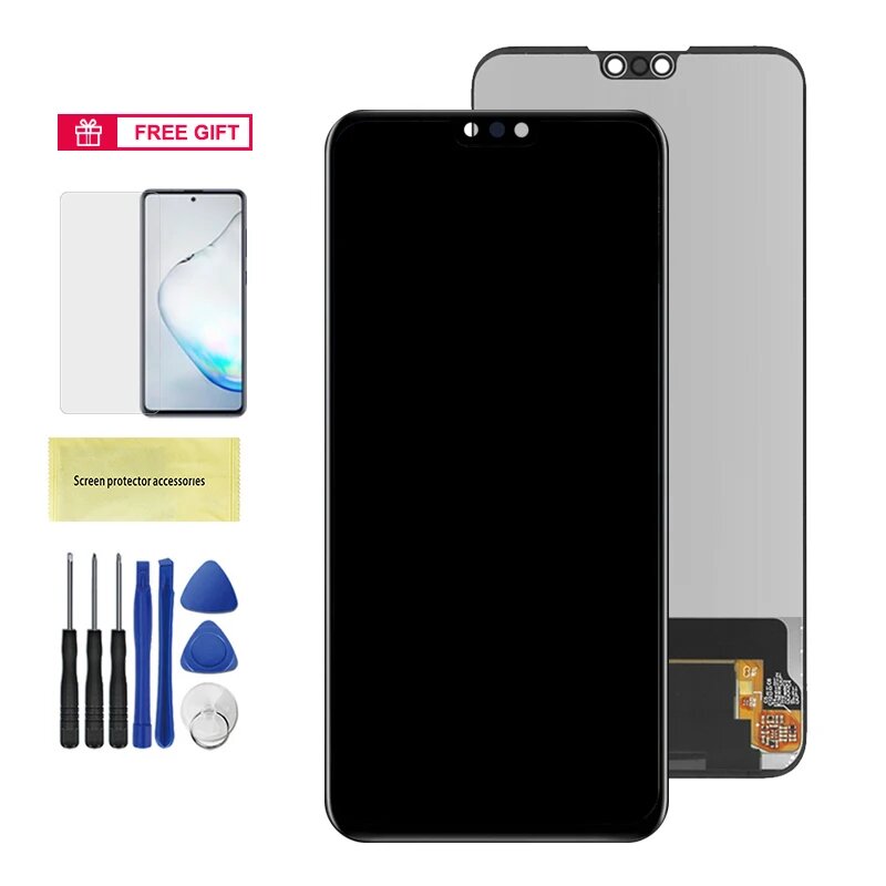 Дисплей для Honor 9X Lite, ЖК-дисплей, сенсорный экран, дигитайзер в сборе, замена Black No Frame