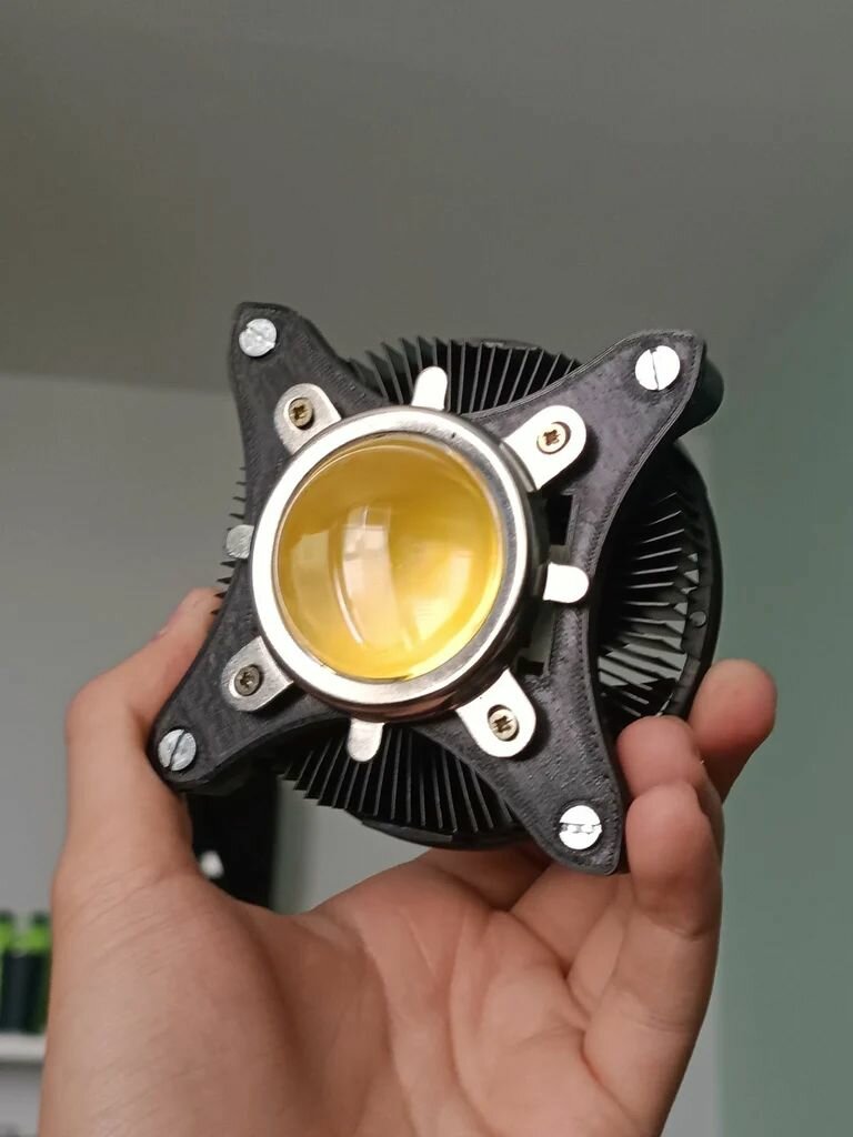 Крепление для светодиодной матрицы 50W-100W под радиатор от сокета LGA1200 без крепежа