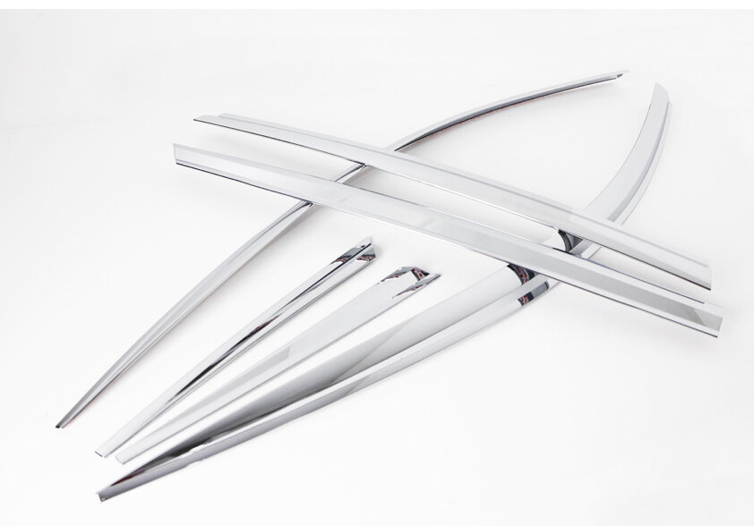 "Hyundai I40 Wagon" - хромированные боковые дефлекторы для окон