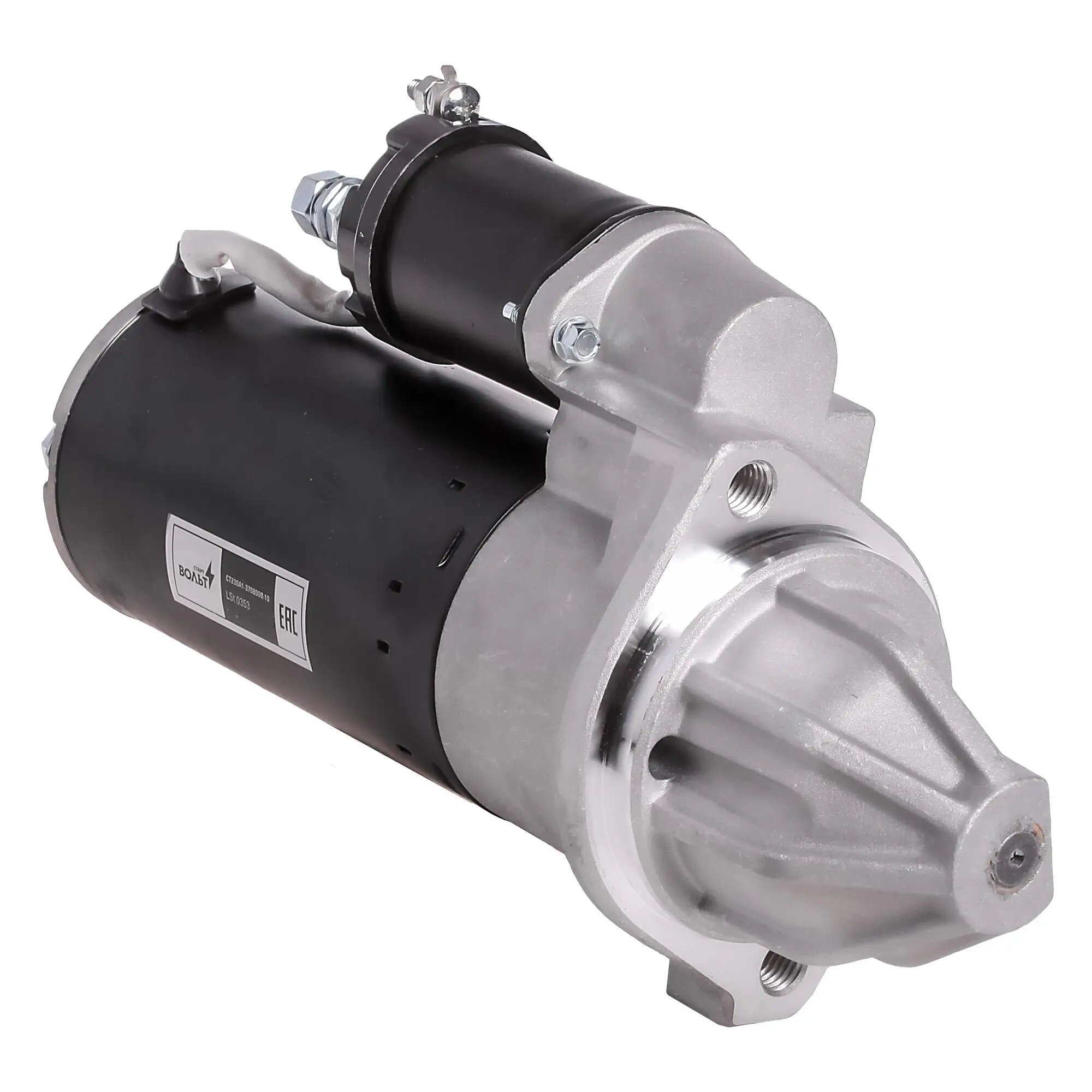 Стартер для автомобилей ГАЗ-53/ГАЗ-66/ПАЗ-672/3205 (редукторный) 12В 2кВт StartVolt