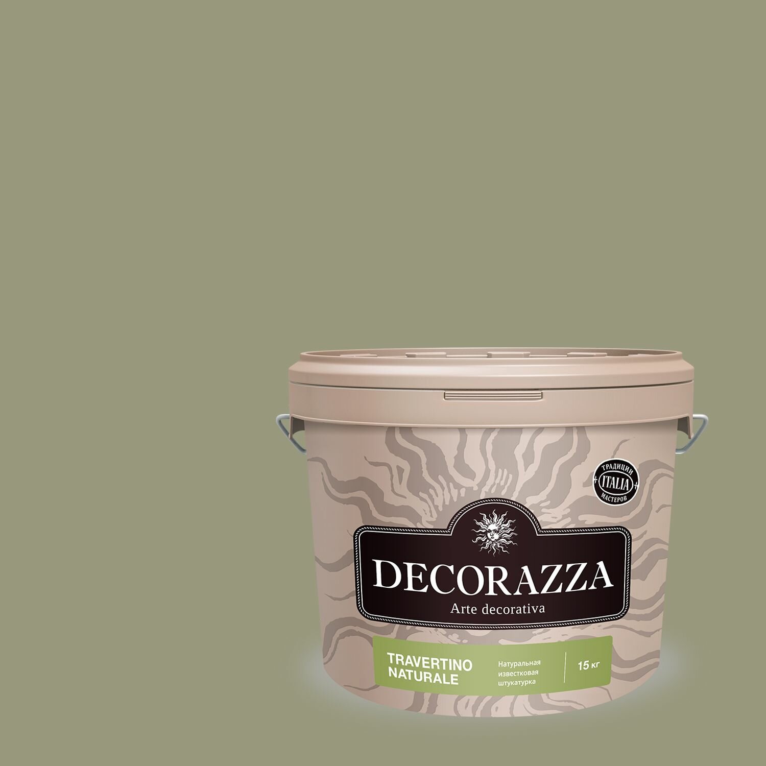 Декоративная известковая штукатурка с эффектом камня Decorazza Travertino Naturale (15кг) TRN 10-14
