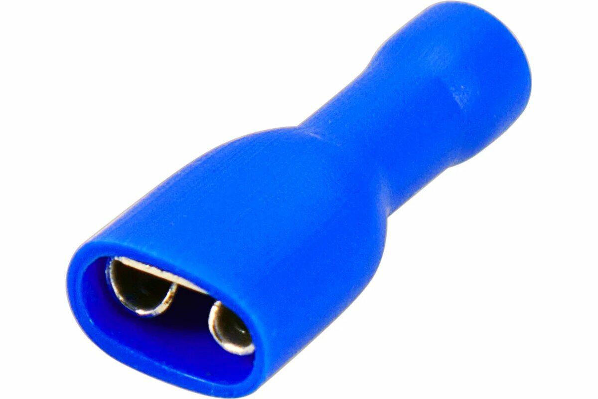 REXANT Плоская изолированная клемма гнездо 6.6 мм для 1.5-2.5 мм² 100 шт 08-0632