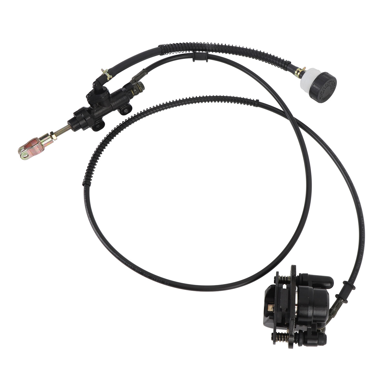 Гидравлический тормозной суппорт, главный цилиндр, комплект, шланг 1,5 м с тормозными колодками для квадроцикла, картинга, мини-байка