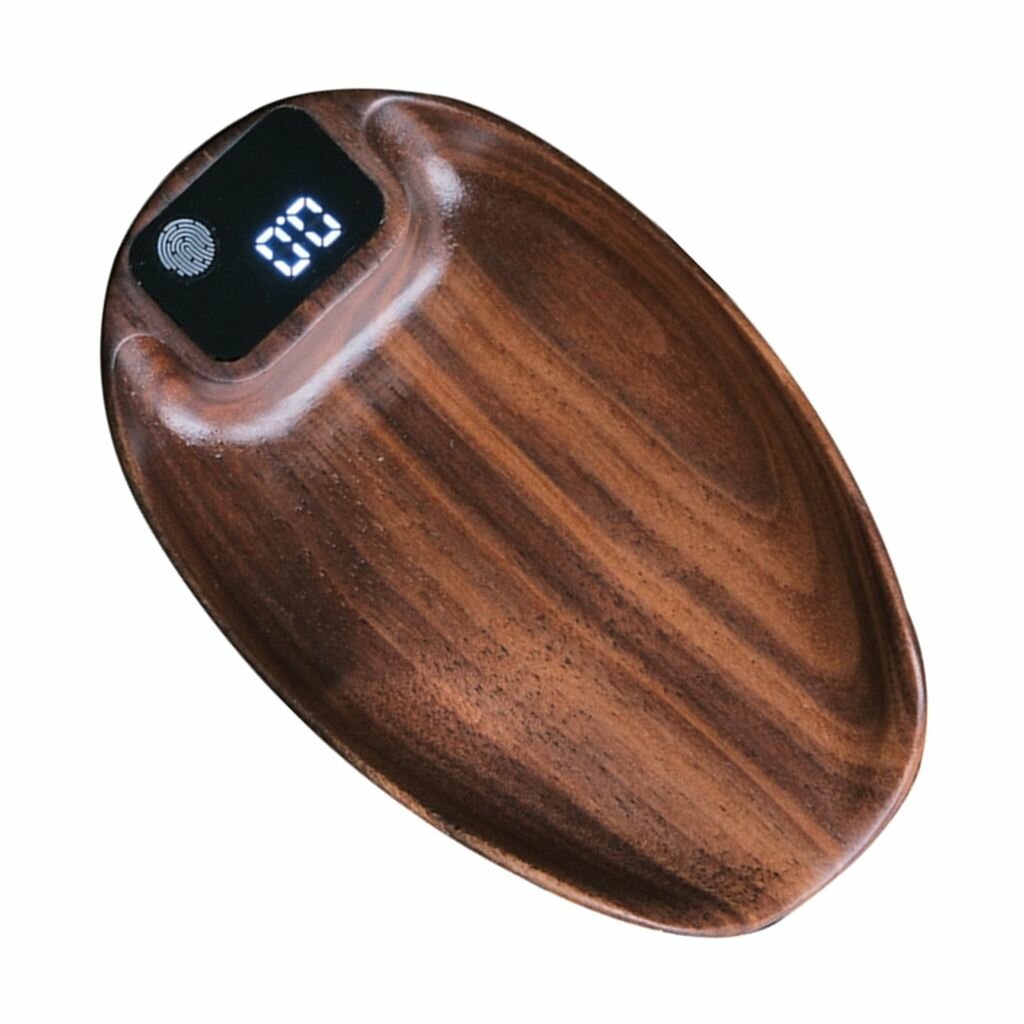 Кухонные весы, Электронные весы для кофе с двумя в одном - квадратная чаша из орехового дерева, 1 набор