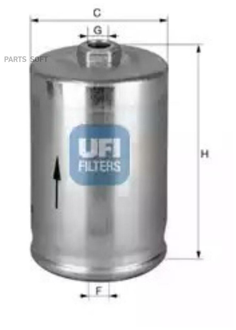 Фильтр топливный UFI арт. 3174800