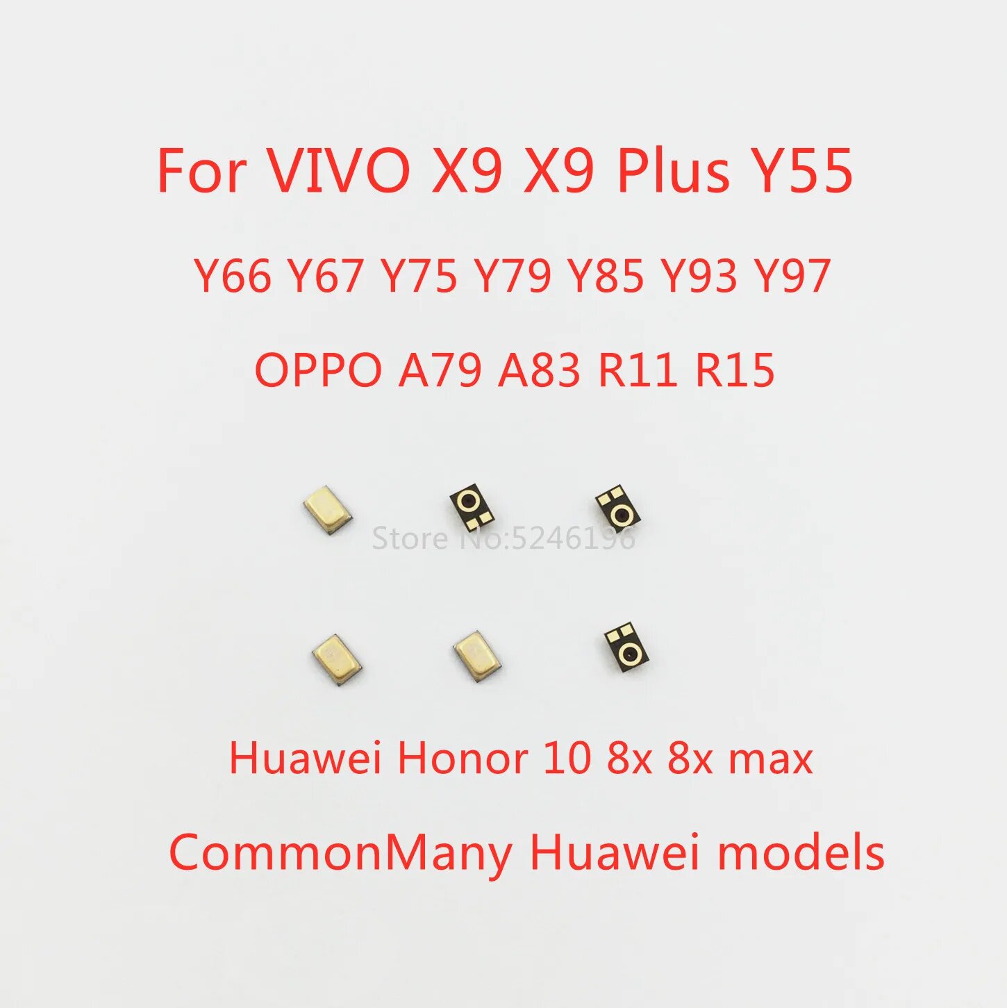 10-100 шт. внутренний микрофон-приемник динамик для VIVO X9 Plus Y55 Y75 Y85 Y97 OPPO A79 A83 R11 R15 Huawei Honor 10 8x max 20pcs