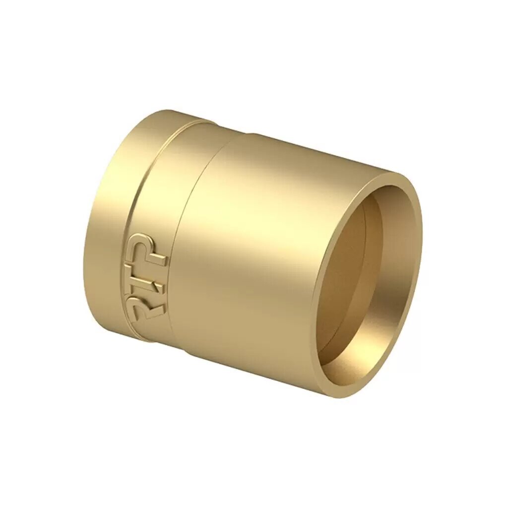 Гильза РосТурПласт диаметр 16 мм, латунь, золотистая