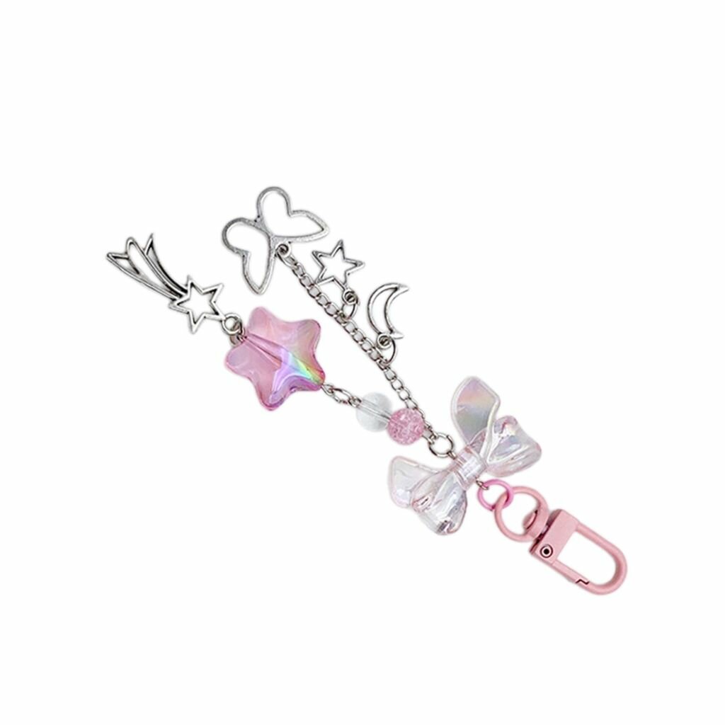 Брелок, Цепочка для мобильного телефона Millennium hot girl в стиле ретро с пауком, украшенная бисером Liu Su dark wind-розовый-стиль 2