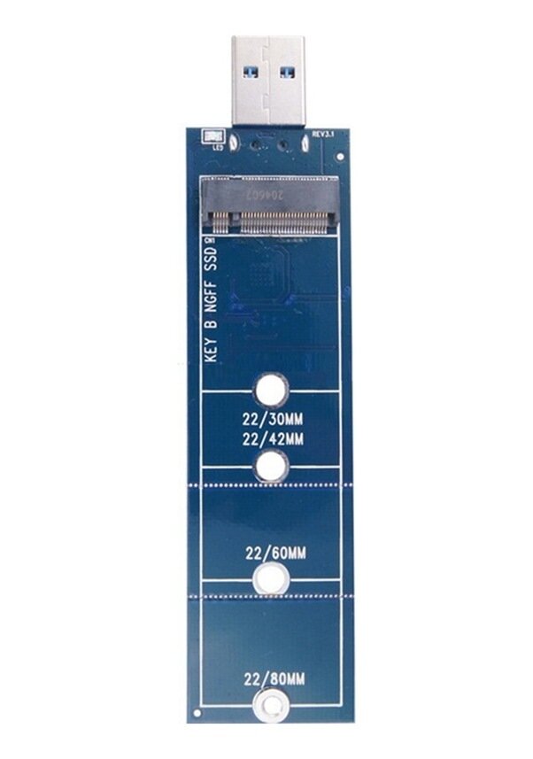 SSD M2 - USB адаптер M.2 - USB адаптер B Key M.2 Sata Protocol