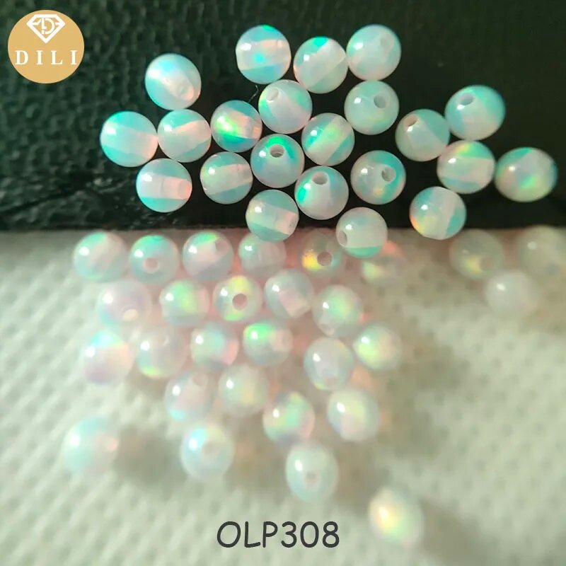 Бусины опал искусственный 4 мм OLP308 (20 шт.)