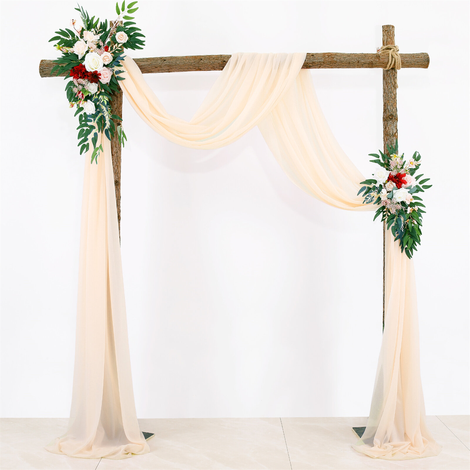 Свадебная Арка Драпировка Свадебное Украшение Композиция Драпировка Арка Фон Драпировка
