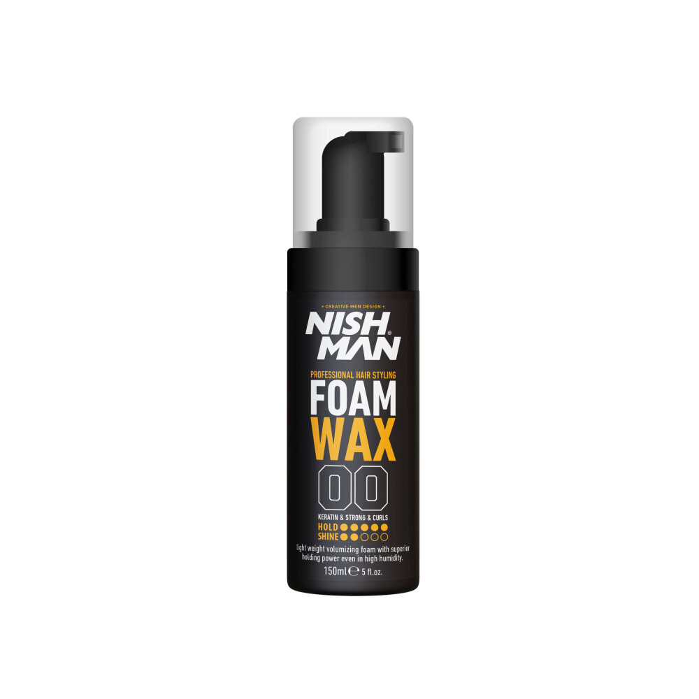 Пенка-воск для волос Nishman FOAM WAX, 150мл, сильная фиксация, для всех типов