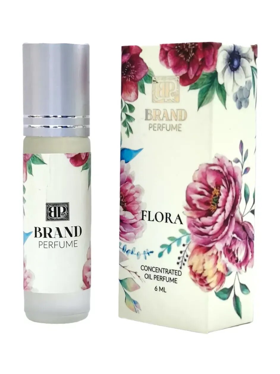 Масляные духи Flora, Brand Perfume, 6 мл, цветочный, женский