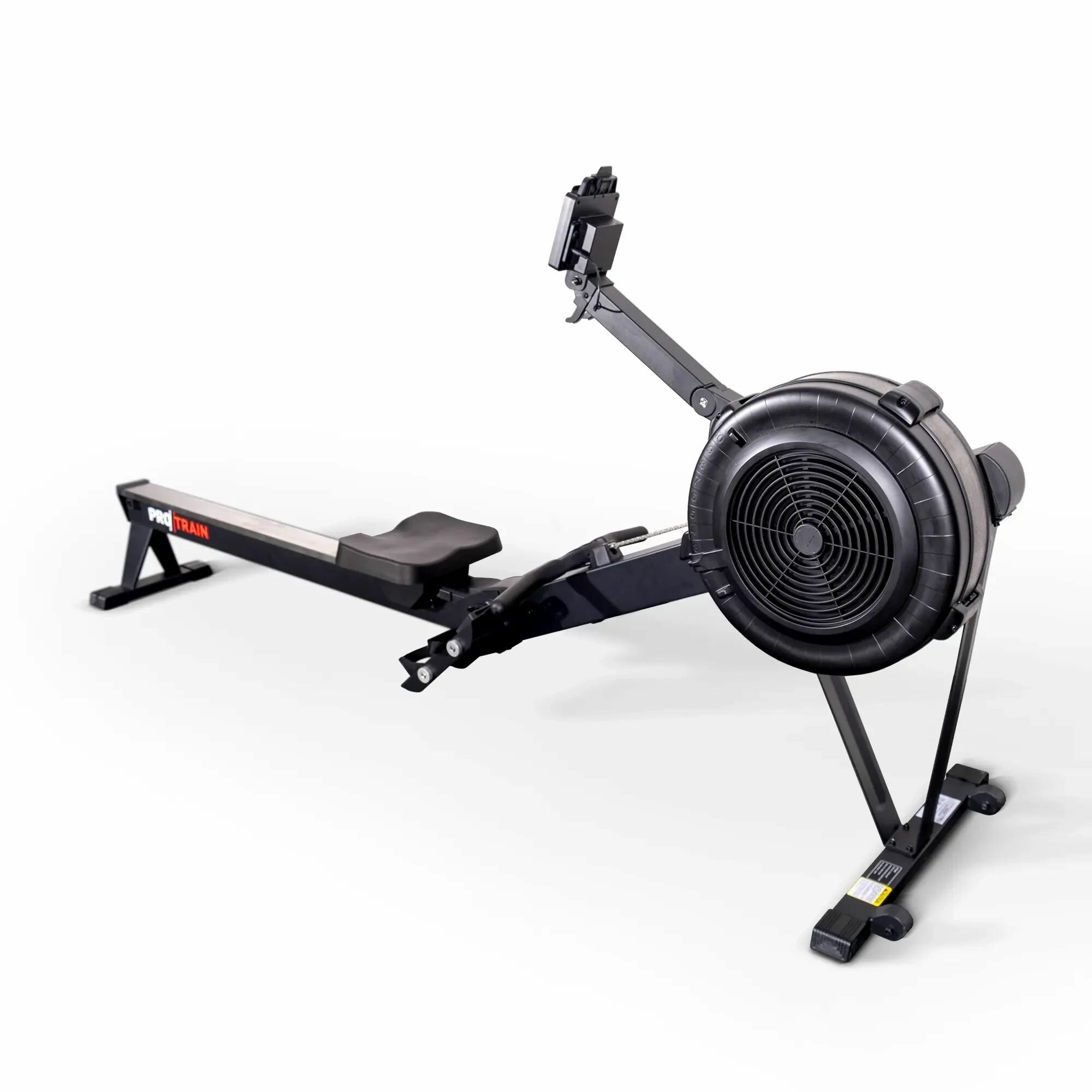 Гребной тренажер Protrain "ProRower", аэродинамический, профессиональный, черный