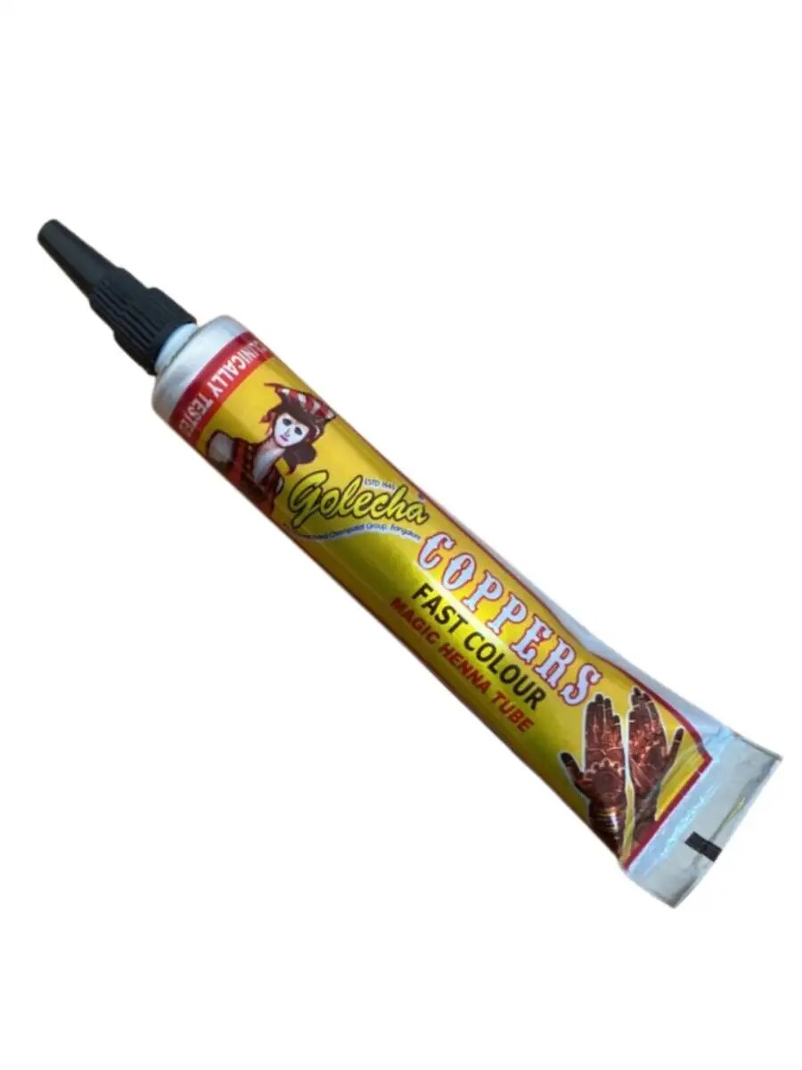 Хна в тюбике для тату и мехенди, коричневая, 25 гр, 1 шт