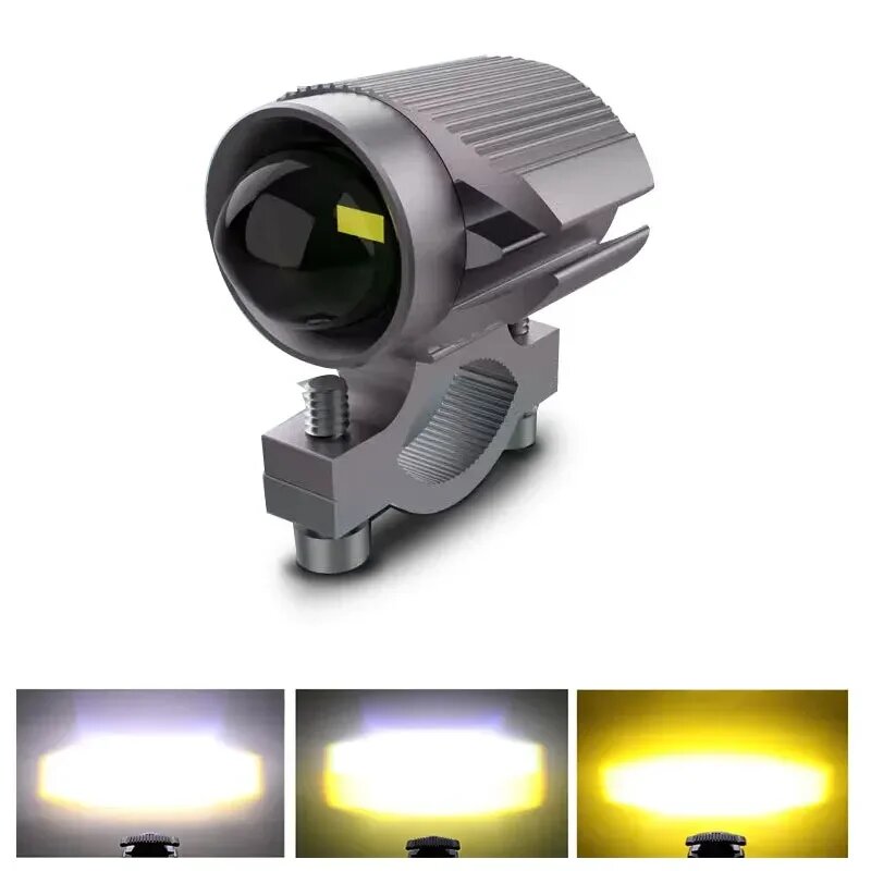 3-дюймовая авторабочая фара-маяк 12 В 24 В двухцветная линза дальнего света для 4x4 мотоцикла 1PCS