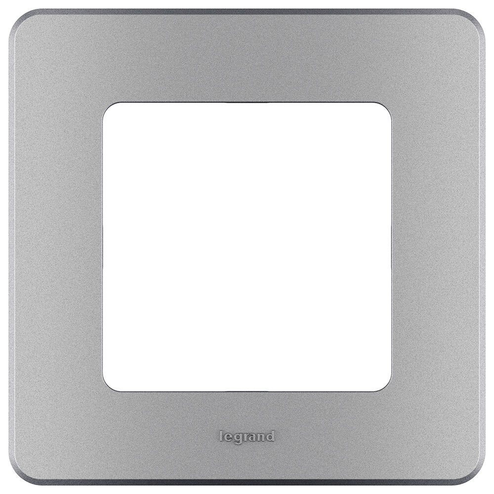 Рамка Legrand Daccord Inspiria 673932, встраиваемая, цвет алюминий
