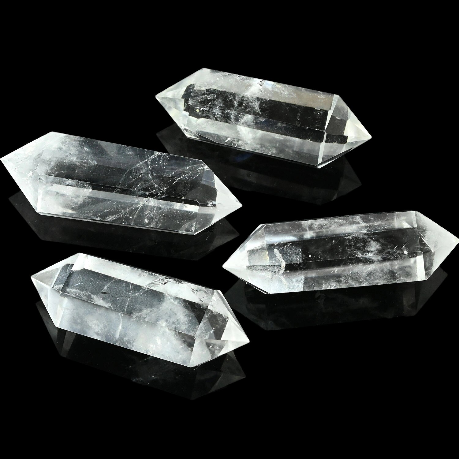 Кристалл горного хрусталя двухсторонний 71*24*24мм .