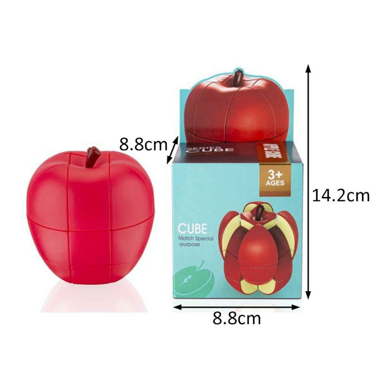 Кубик в форме фруктов, волшебный кубик ABS, креативный, фруктовый, серия, скоростная головоломка, игра-куб, обучающая иг