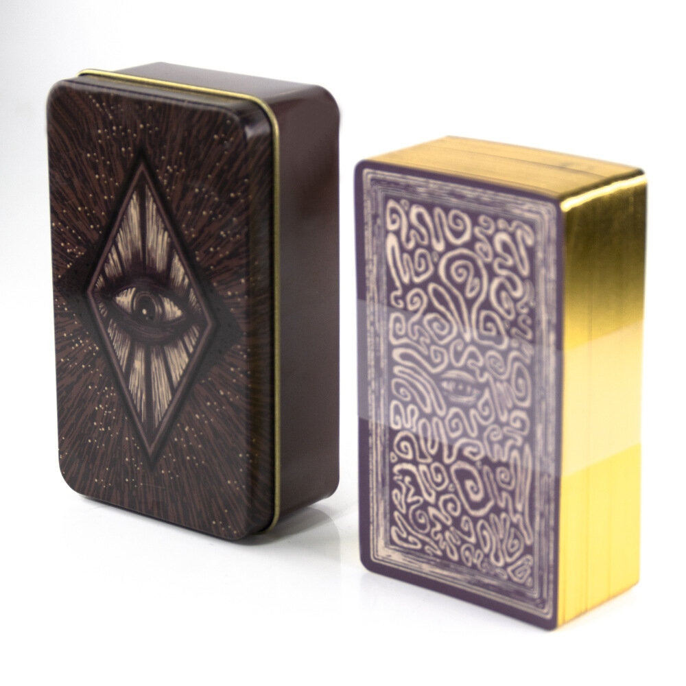 Карты Таро белого Божества в жестяной коробке Light Visions Tarot
