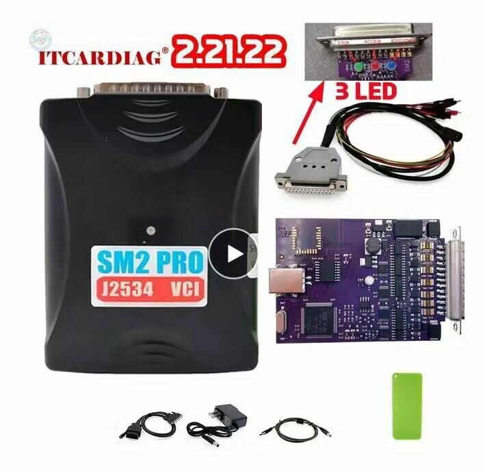 SM2 PRO J2534 VCI программатор для диагностики и программирования ЭБУ автомобилей, чтение и запись данных, 67 модулей в 1, поддержка OBD2, FLASH, EEPROM, версия 2.21.22