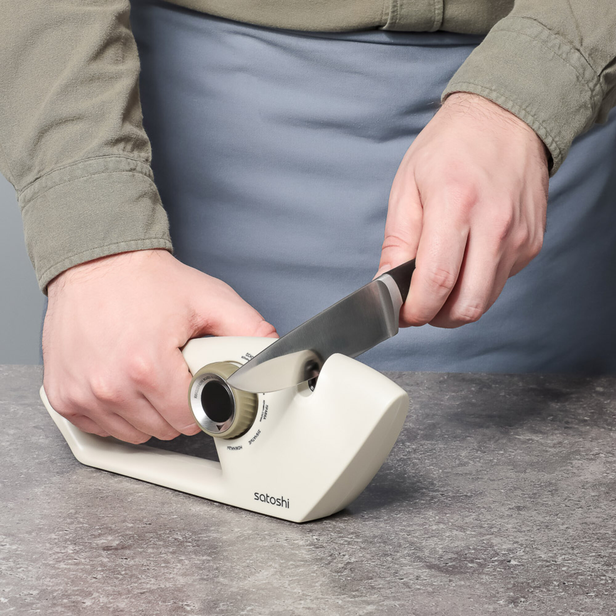 Ручная точилка ножеточка 5в1 5 вариантов заточки топоров косы ножей ножниц БЛАHКА ЯПOHИЯ