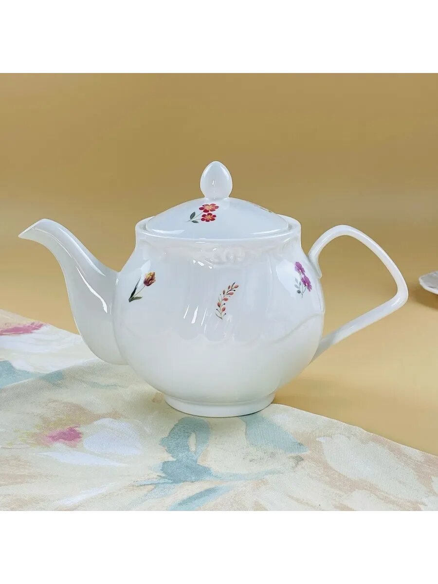 Чайник заварочный Lenardi Крокус 1200мл фарфор