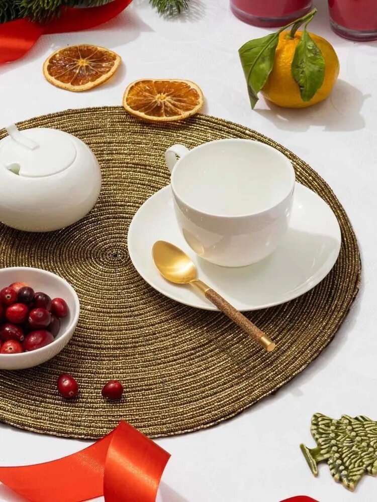 Чайная пара Zapel Table Blanche, 240 мл, костяной фарфор, белая