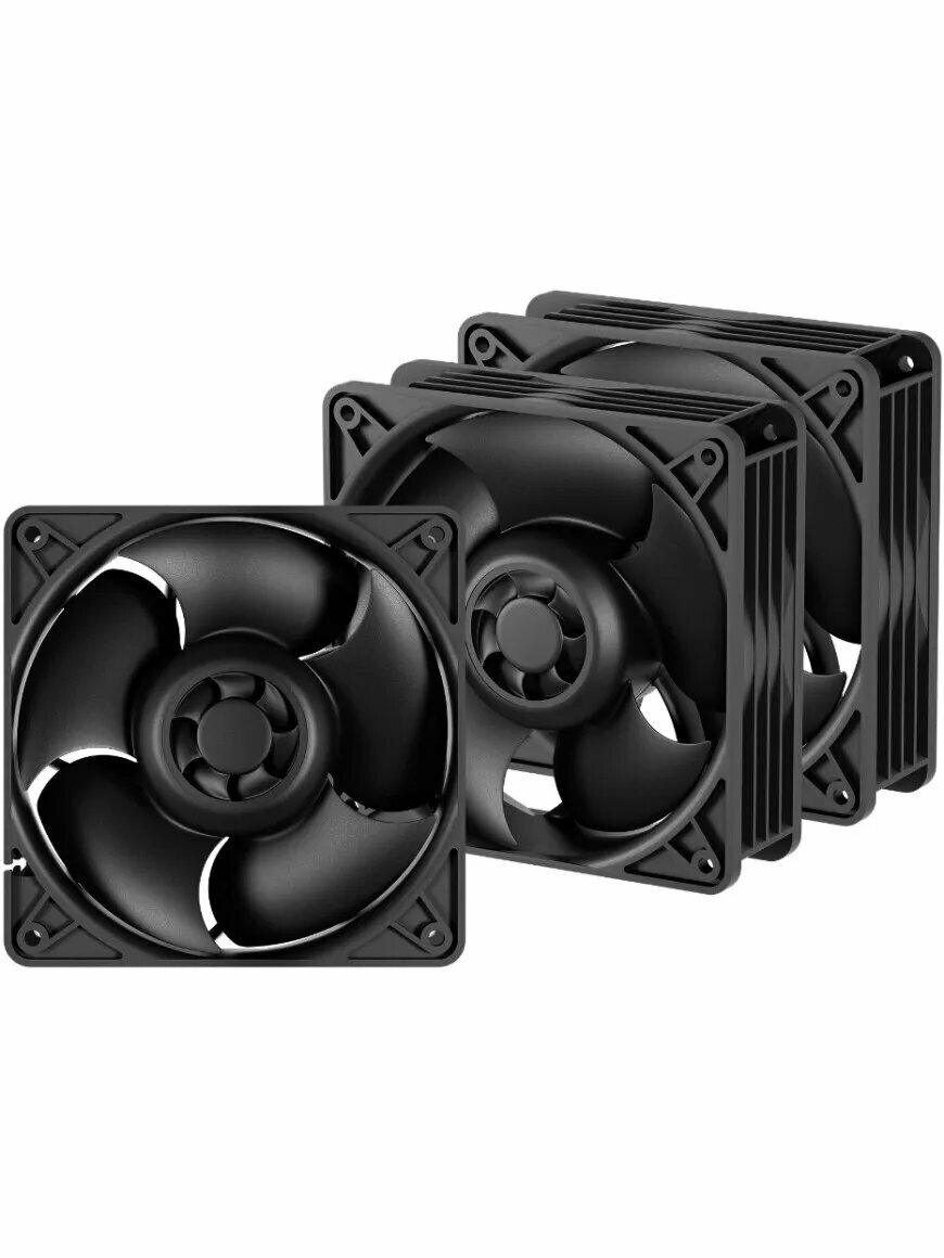 Вентилятор для корпуса ARCTIC S12038-4K ACFAN00303A 120x38 120mm, 600-4000rpm, 106CFM, 4-pin PWM (3-pack)
