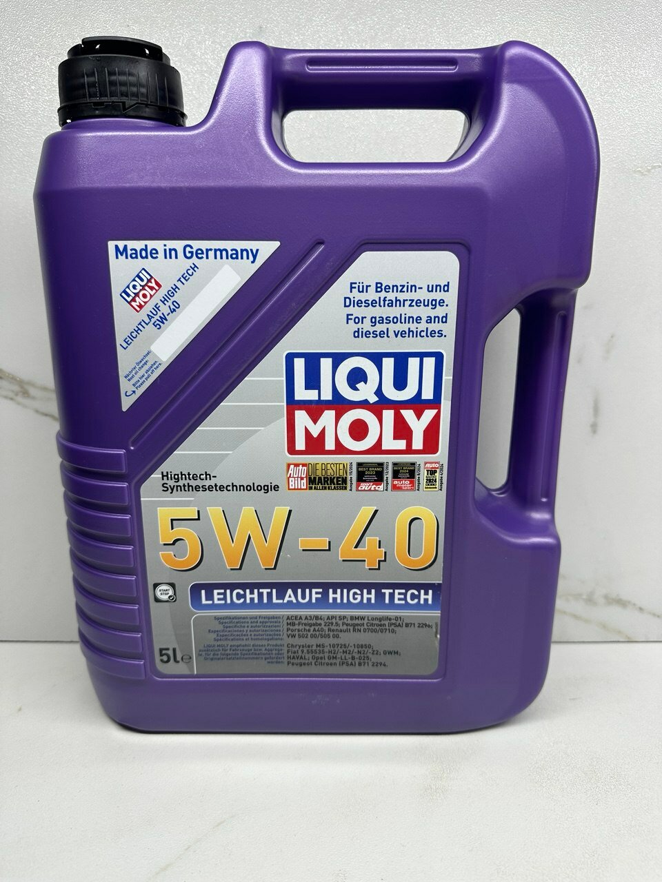 Масло моторное синтетическое LIQUI MOLY HC Leichtlauf High Tech 5W-40 5 л API SP ACEA A3/B4. 2328