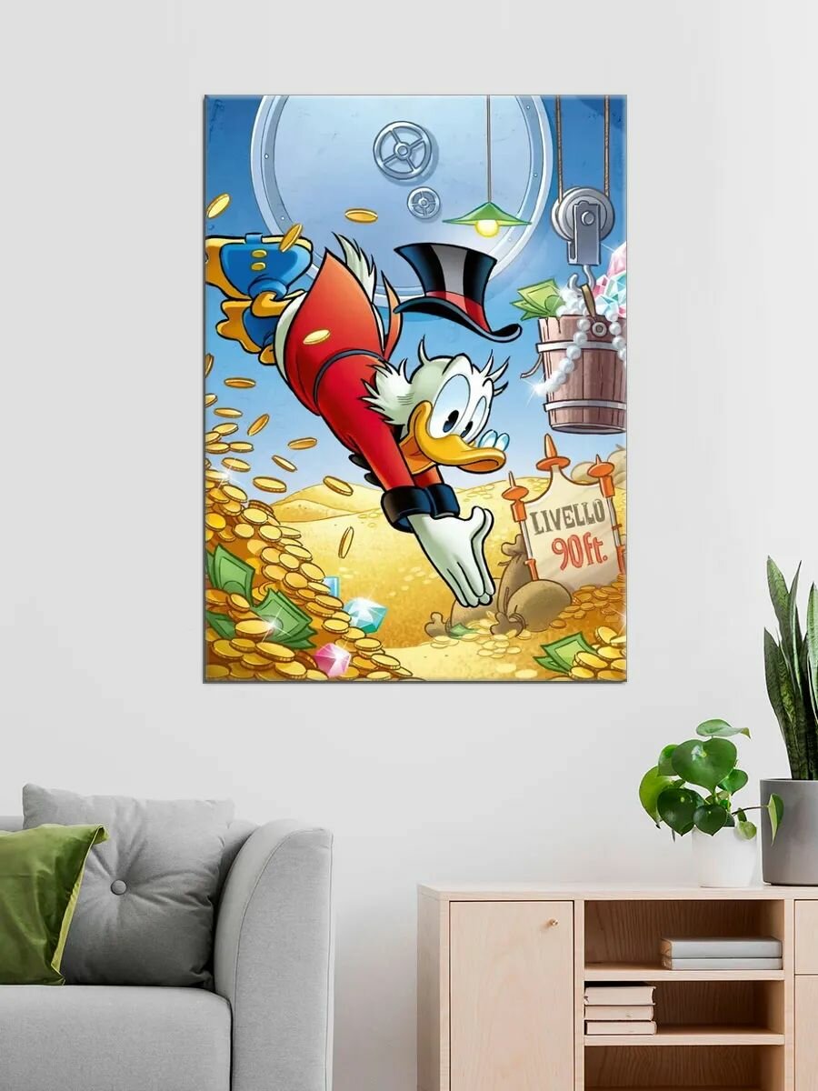 Картина на стену "Скрудж Макдак", 30х40 см
