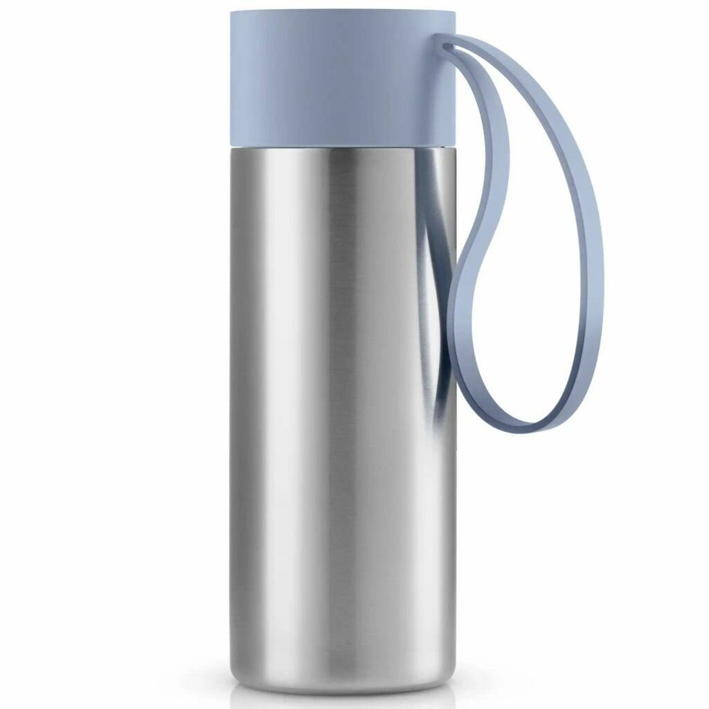 Термокружка Eva Solo TO GO 350 мл, синяя крышка, нержавеющая сталь