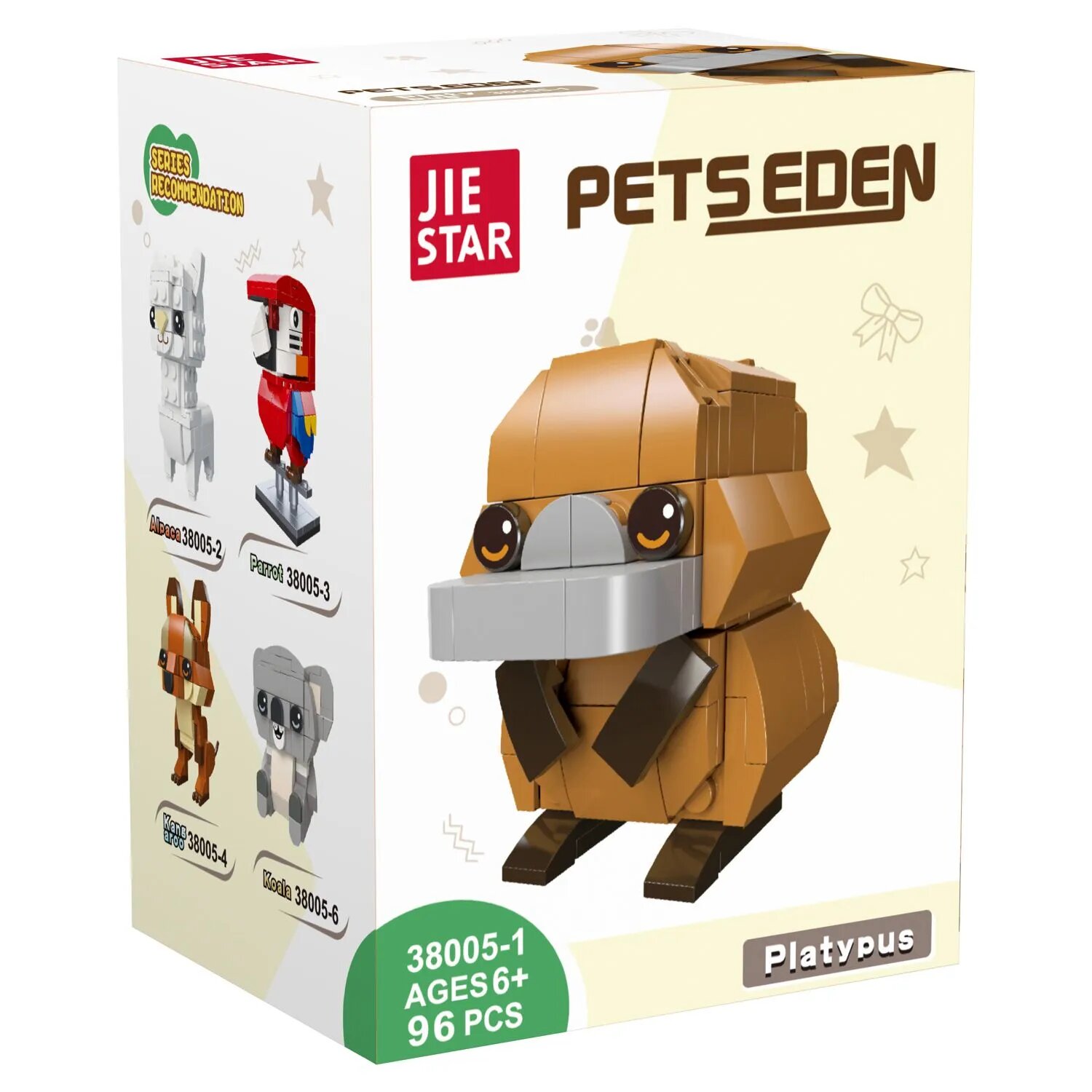 Конструктор JIE STAR Pets Eden: Утконос, 96 дет. (38005-1)