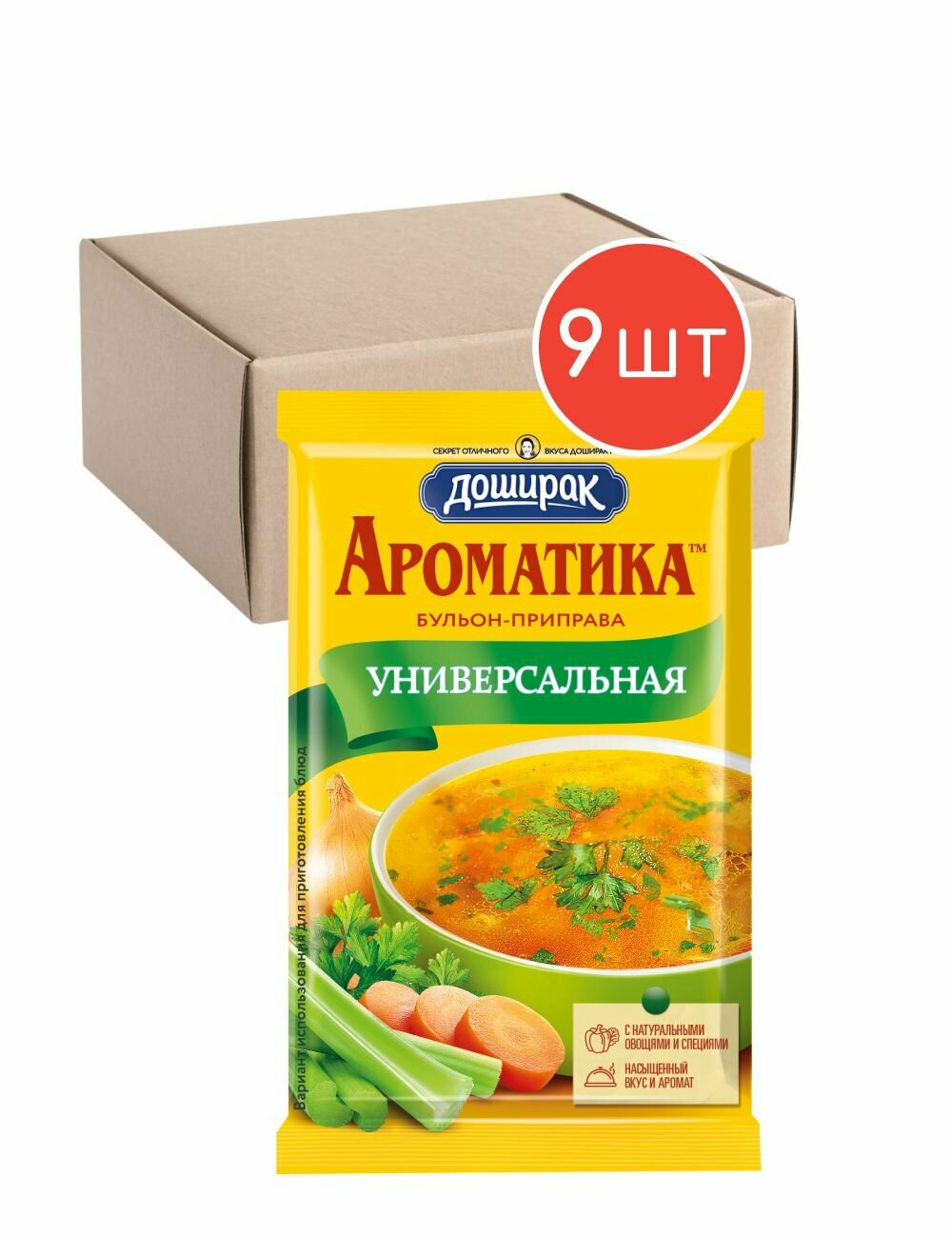 Бульон-приправа Доширак Ароматика универсальная 90г 9шт