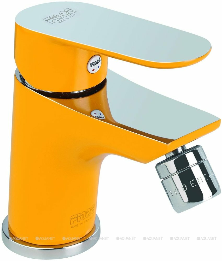 Смеситель для биде Fiore KEVON CHIC 81YX8130, хром/желтый
