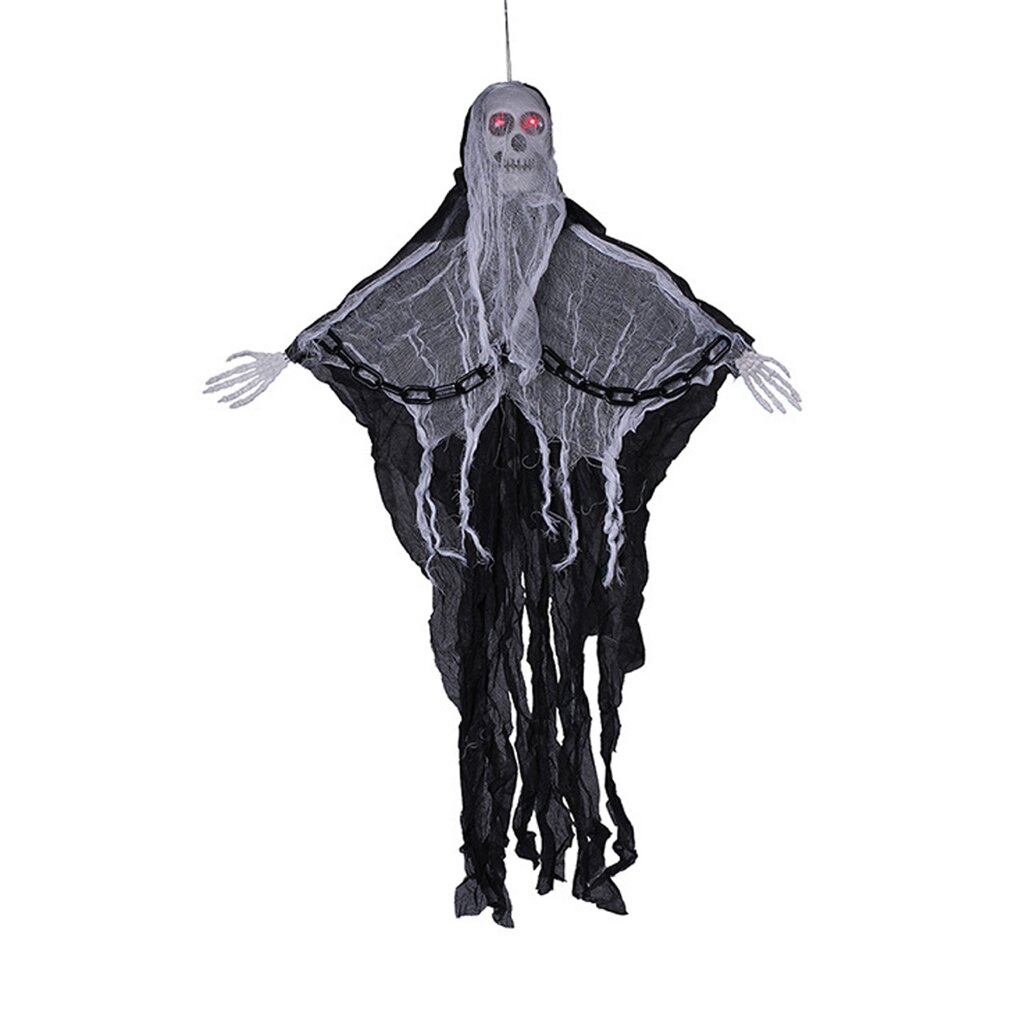 Хэллоуин висит гхос железная цепь висит гхос светящийся череп украшение