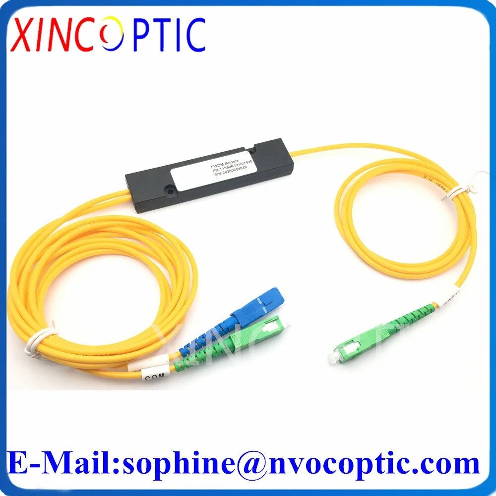 XINCOPTIC 1x2 3-портовый модуль мультиплексора FWDM