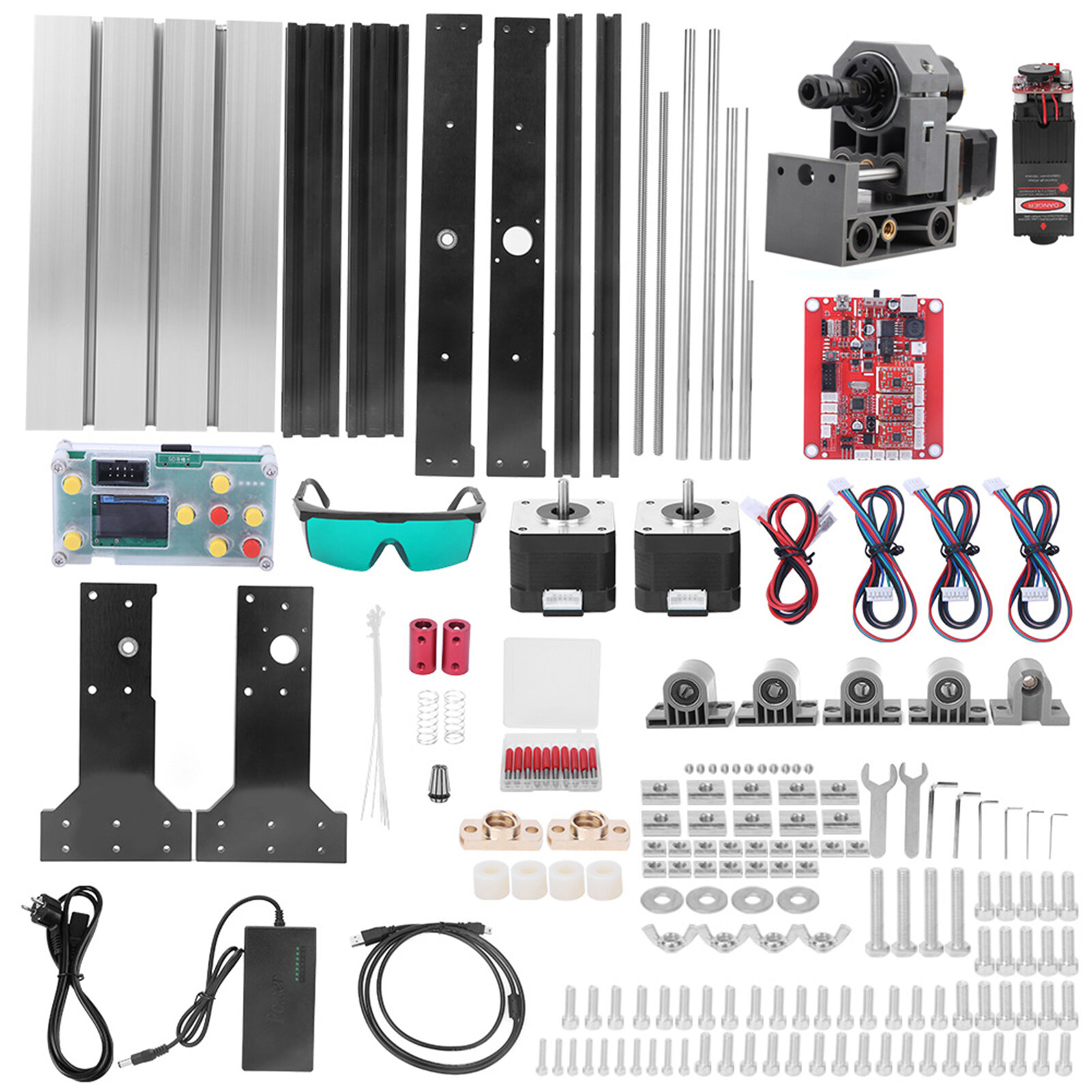 Лазерный гравер 3018 Pro 2500 мВт, GRBL, 3 оси, с контроллером 110-240 В (EU)