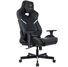 Кресло игровое Knight Thunder 5X черный эко. кожа крестов. металл