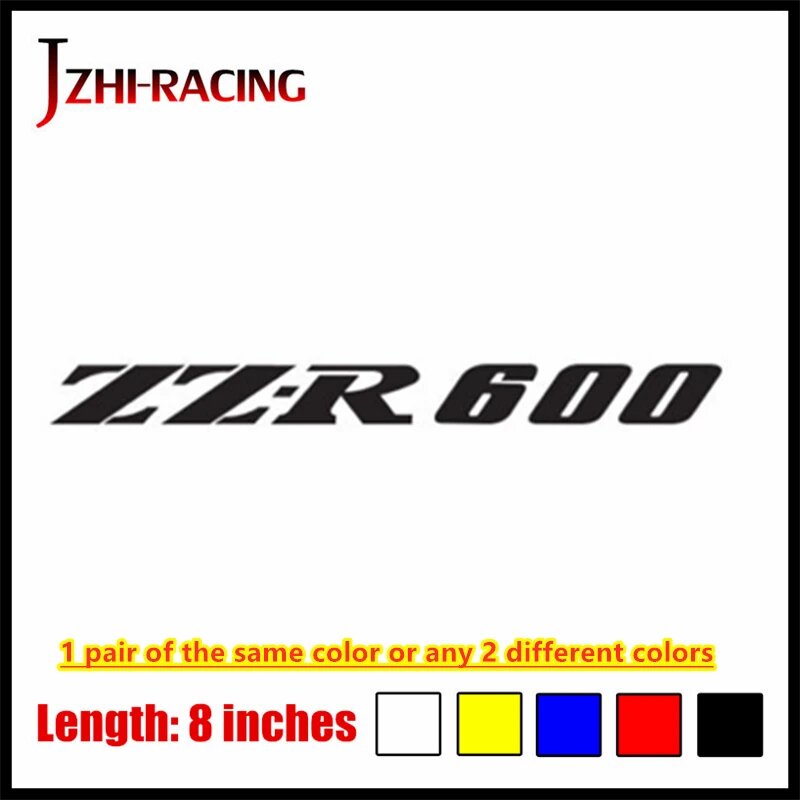 Мотоциклетный велосипед, топливный бак, колеса, обтекатель, ноутбук, багажный шлем, наклейки для мотоцикла, наклейки для Kawasaki ZZ-R600 ZZR 600 черный