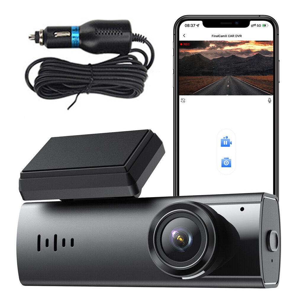 Видеорегистратор Видеорегистратор Черный ящик Видеорегистратор Автомобильный видеорегистратор 1080P Передняя автомобильная видеорегистратор Автомобильная автомобильная камера с подключением к Wi-Fi Ночное видение Опционально 24-часовой режим парковки