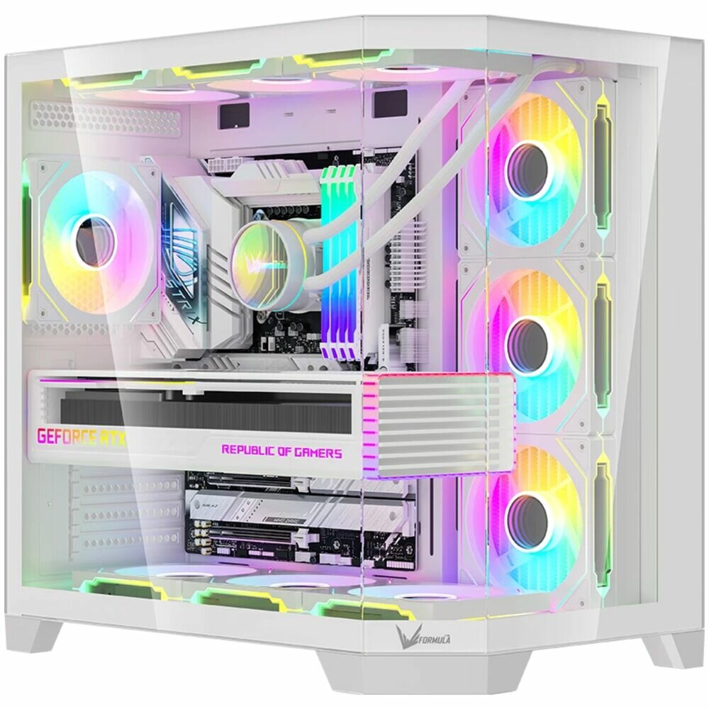 Корпус ATX Miditower Formula Crystal Z6 Floe White
