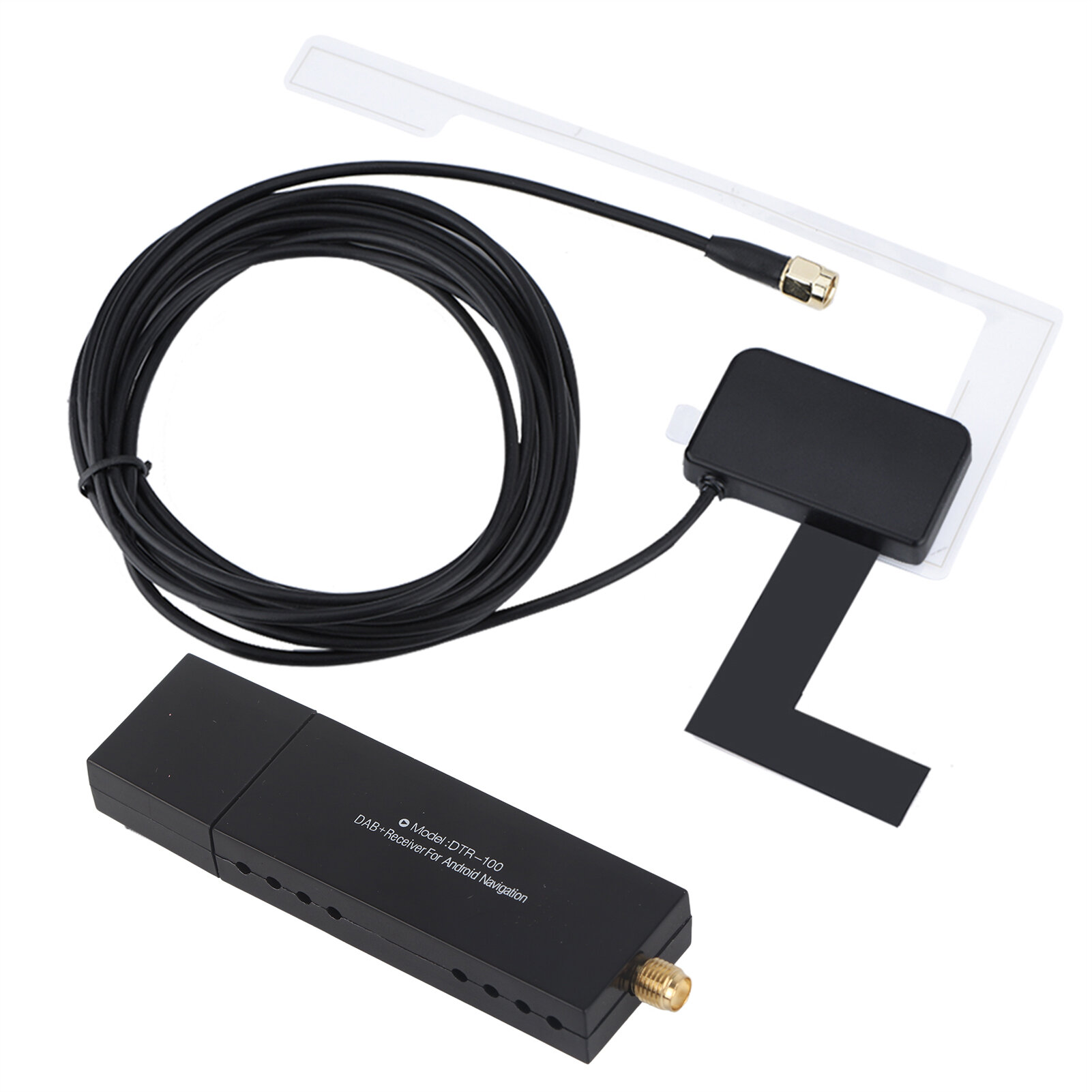 Автомобильный DAB DAB+ цифровой радиоприемник с антенной, мини-портом USB для совместимых с системой Android транспортных средств