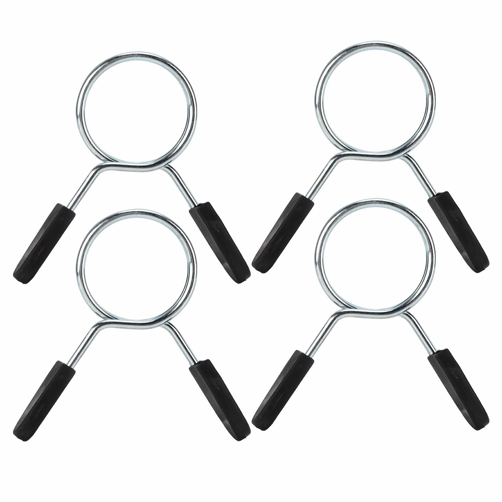 4 шт. пружинных зажима для штанги с внутренним диаметром 48 мм, фиксаторы для гантелей в спортзале, стандартные аксессуары для подъемного оборудования